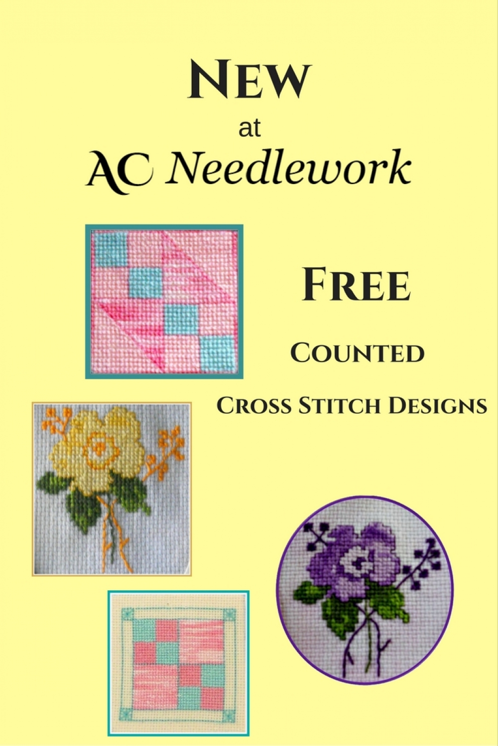 Free Counted Cross Stitch Designs at AC Needlework | ACNeedlework